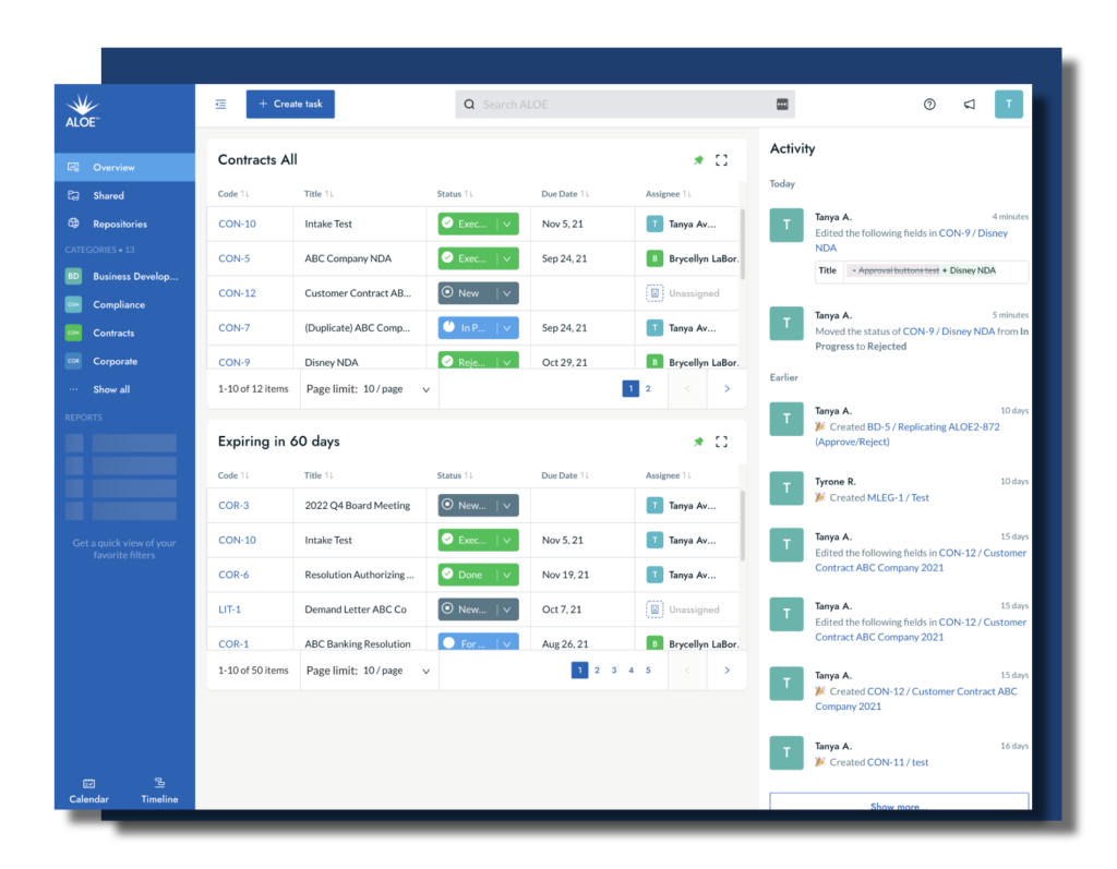ALOE™ Project Management Software | Increase Efficiency With Thorough ...